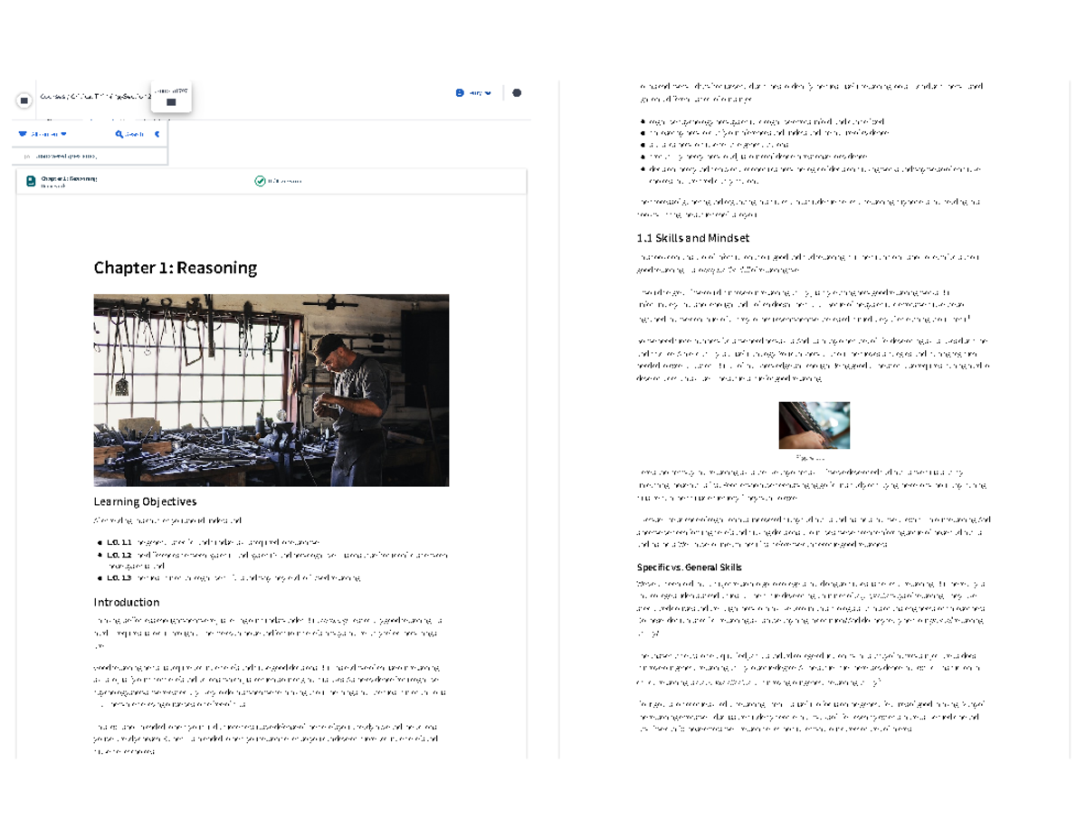 Chapter #1 - Reading material - Join: 481707 Cl Assigned 10 G d b k ...