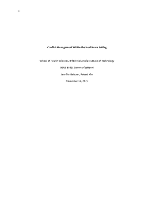 Module 4 Summary - BSN PROGRAM BSNC 6055 Module 4 Diffusing Anger ...