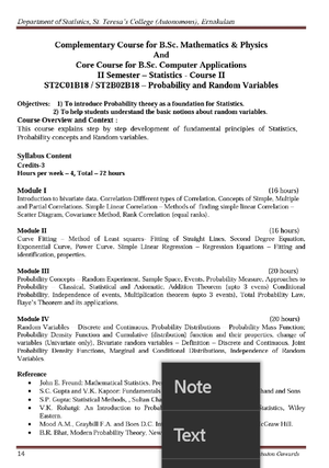 Physics Notes probability distribution - PHYSICS NOTES MODULE 3 ...