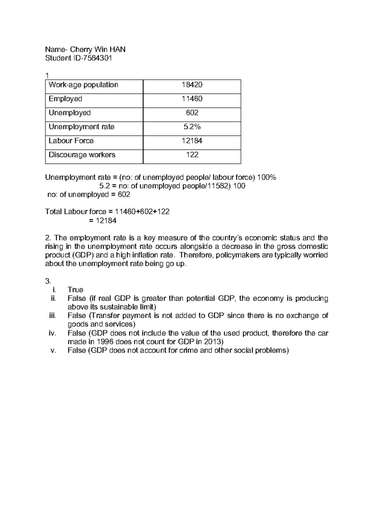 ECON100 quiz 4 - Economic essentials for business - ECON100 - UOW - Studocu