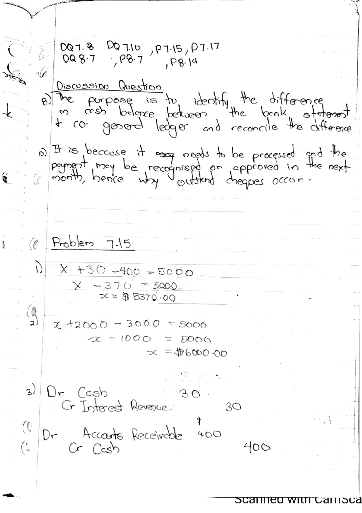 Week 9 tutorial - Acct1501 - Studocu
