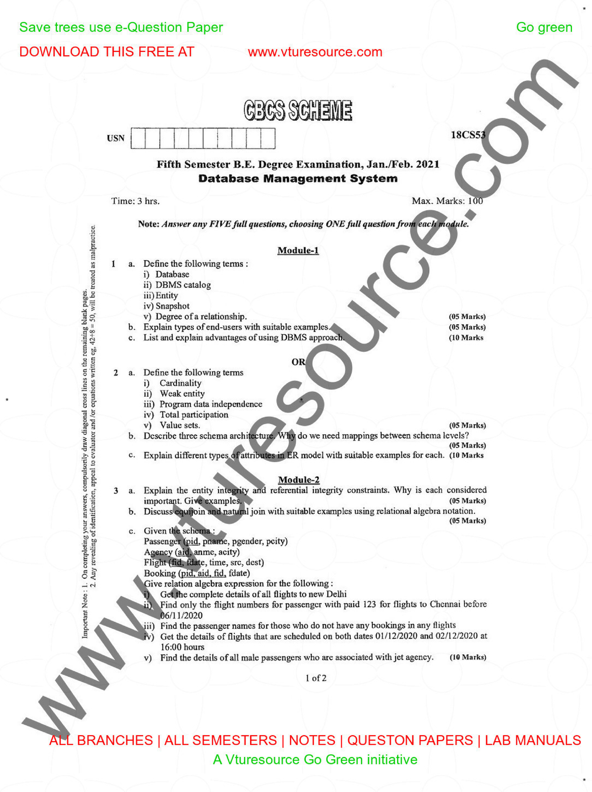 Feb-2021 - qewrtghy - computer science vtu - Studocu