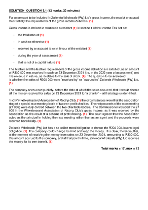 AUI3704 2022 TL 201 2 B - Solution to assignments - AUI3704/201/2 ...