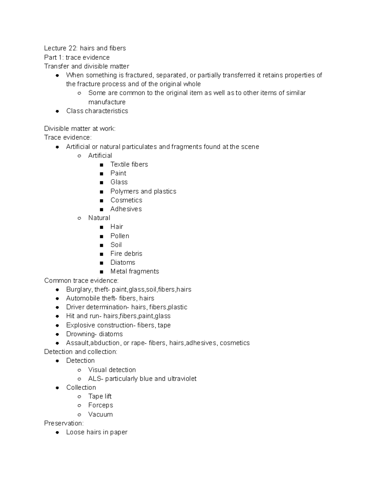Lecture 22: Hairs and Fibers - Lecture 22: hairs and fibers Part 1 ...
