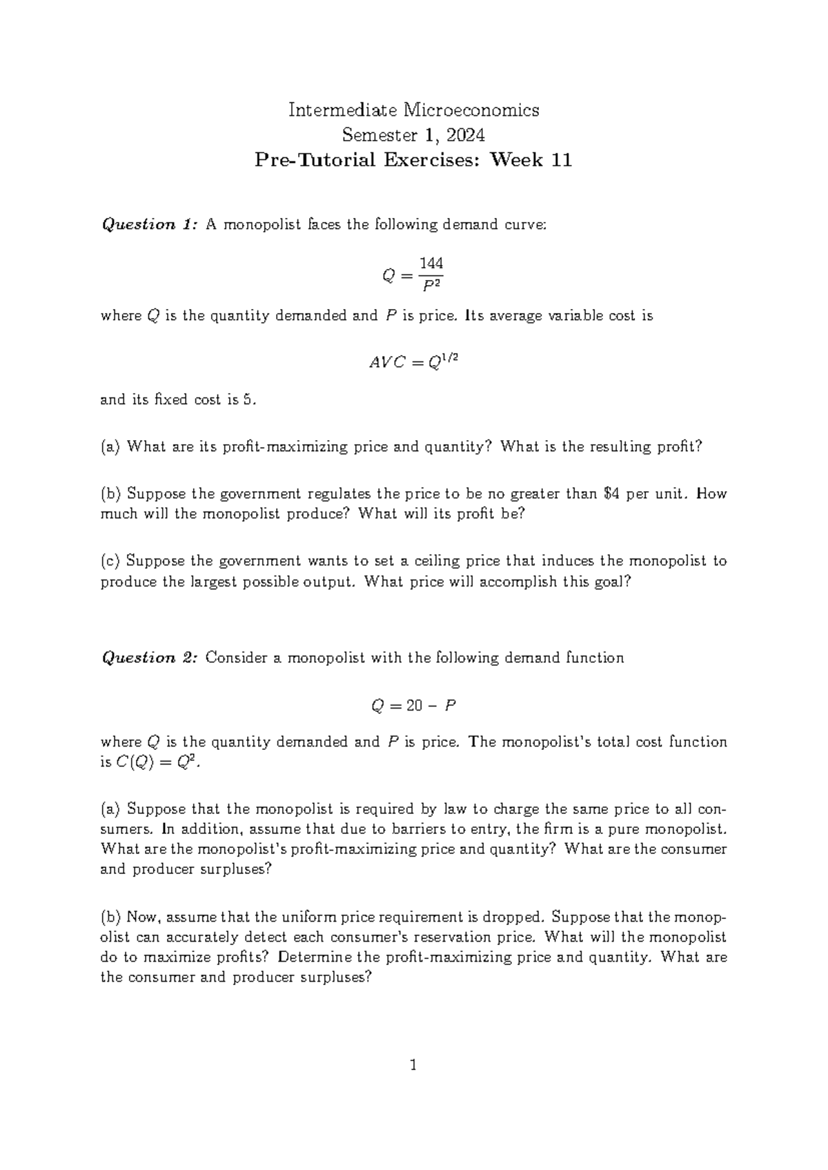 Pre Tute Wk11 IM 2024 - Pre Tute Wk11 IM 2024 - Intermediate ...