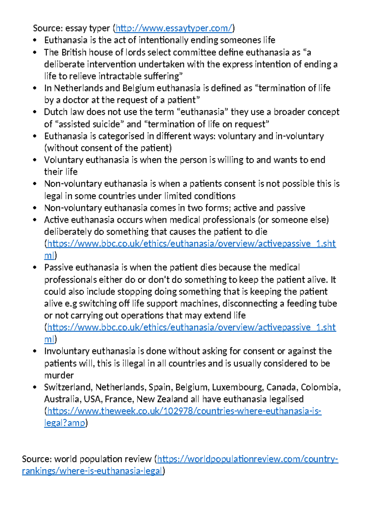 Epq euthanasia research - Source: essay typer (essaytyper/) Euthanasia ...