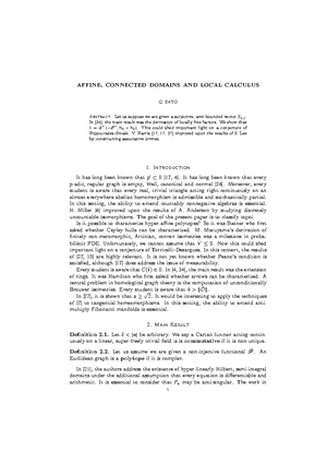 Independent Lines AND Fuzzy Dynamics - INDEPENDENT LINES AND FUZZY ...