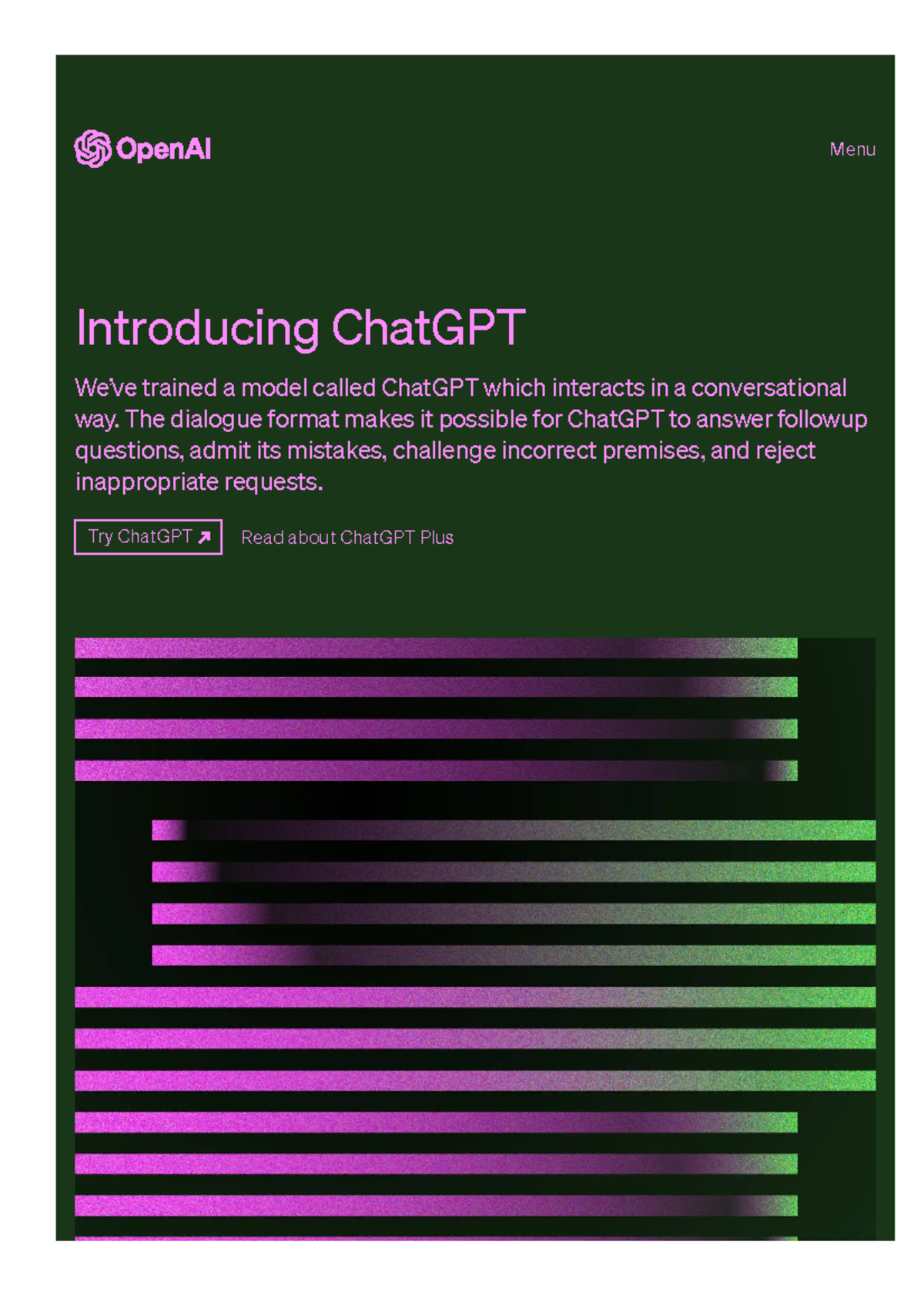 Blog-chatgpt - Introducing ChatGPT We’ve trained a model called ChatGPT ...