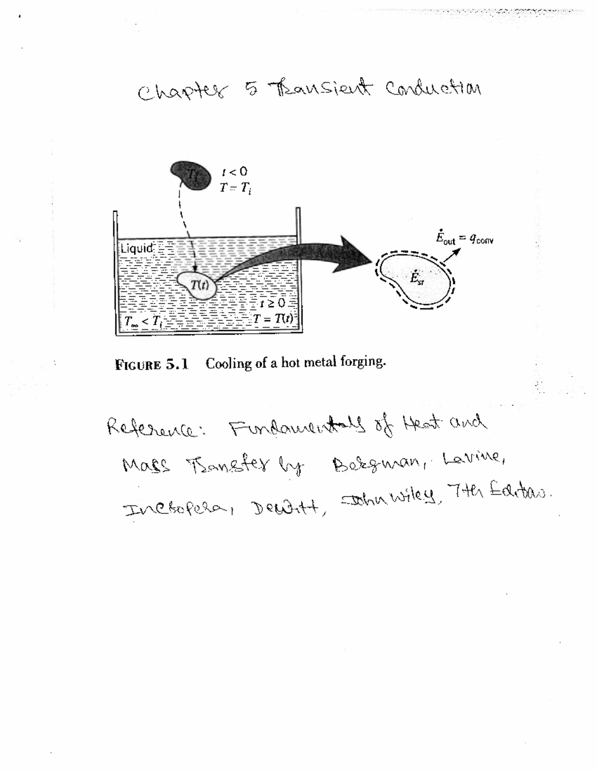 Lecture 8 Chap5a - Transient Conduction - MECE3930U - Studocu