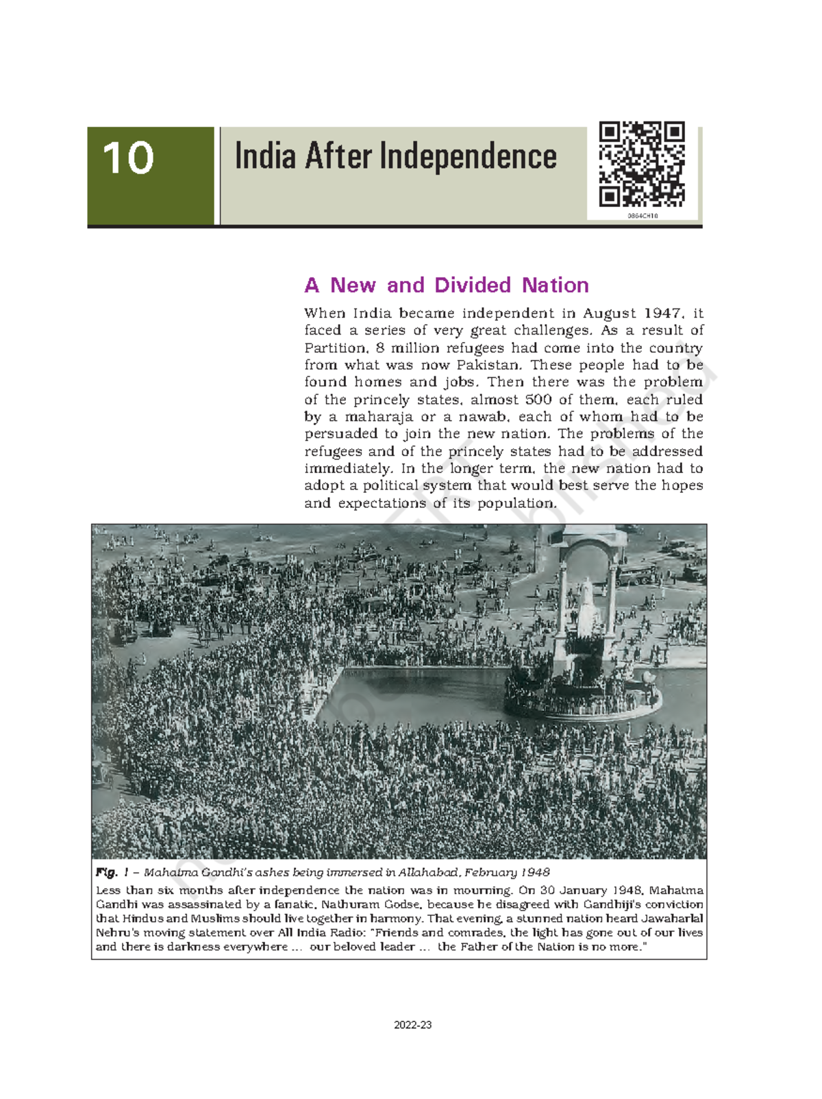 India after independence - ####### 128 OUR PASTS – III 10 India After ...