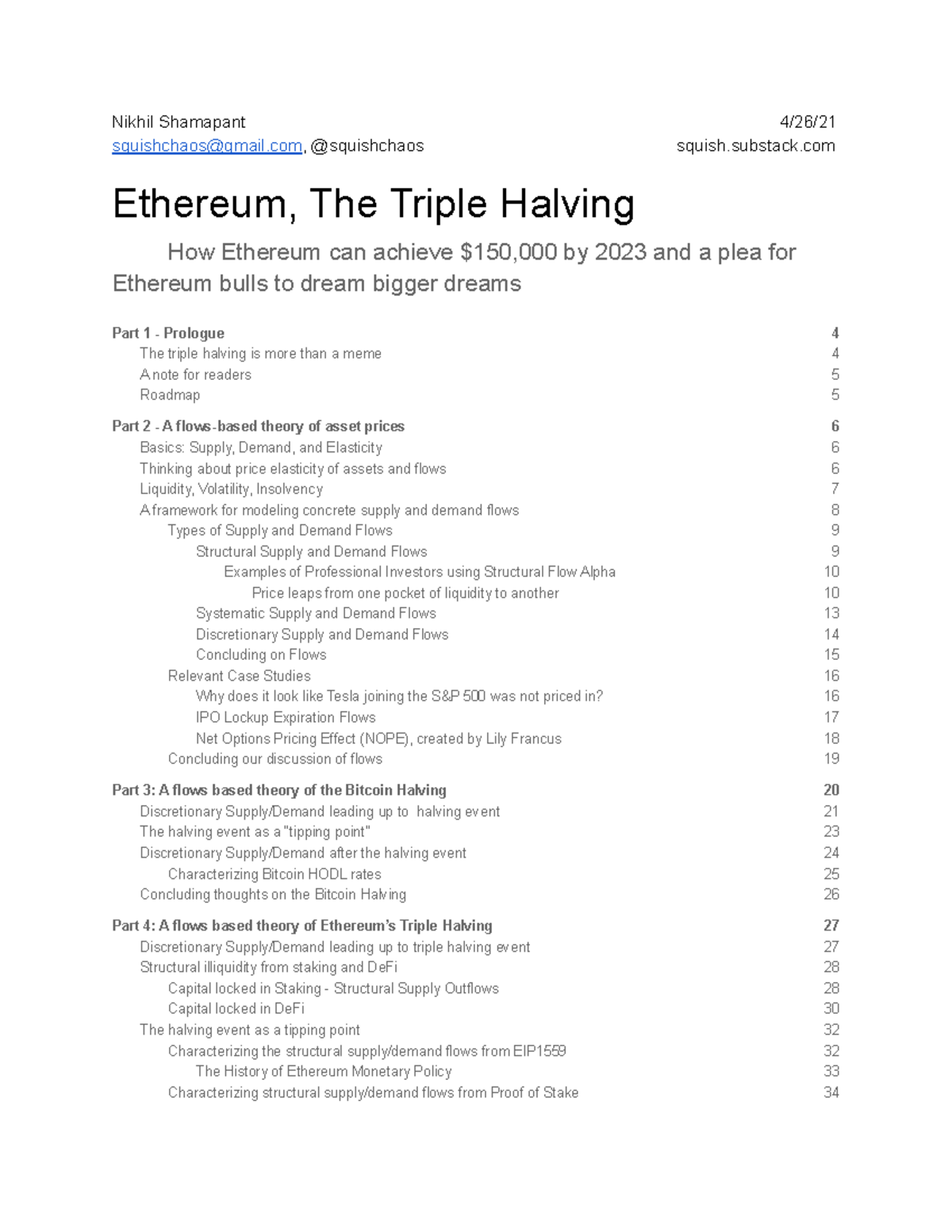 Ethereum The Triple Halving Squish Chaos - squishchaos@gmail ...