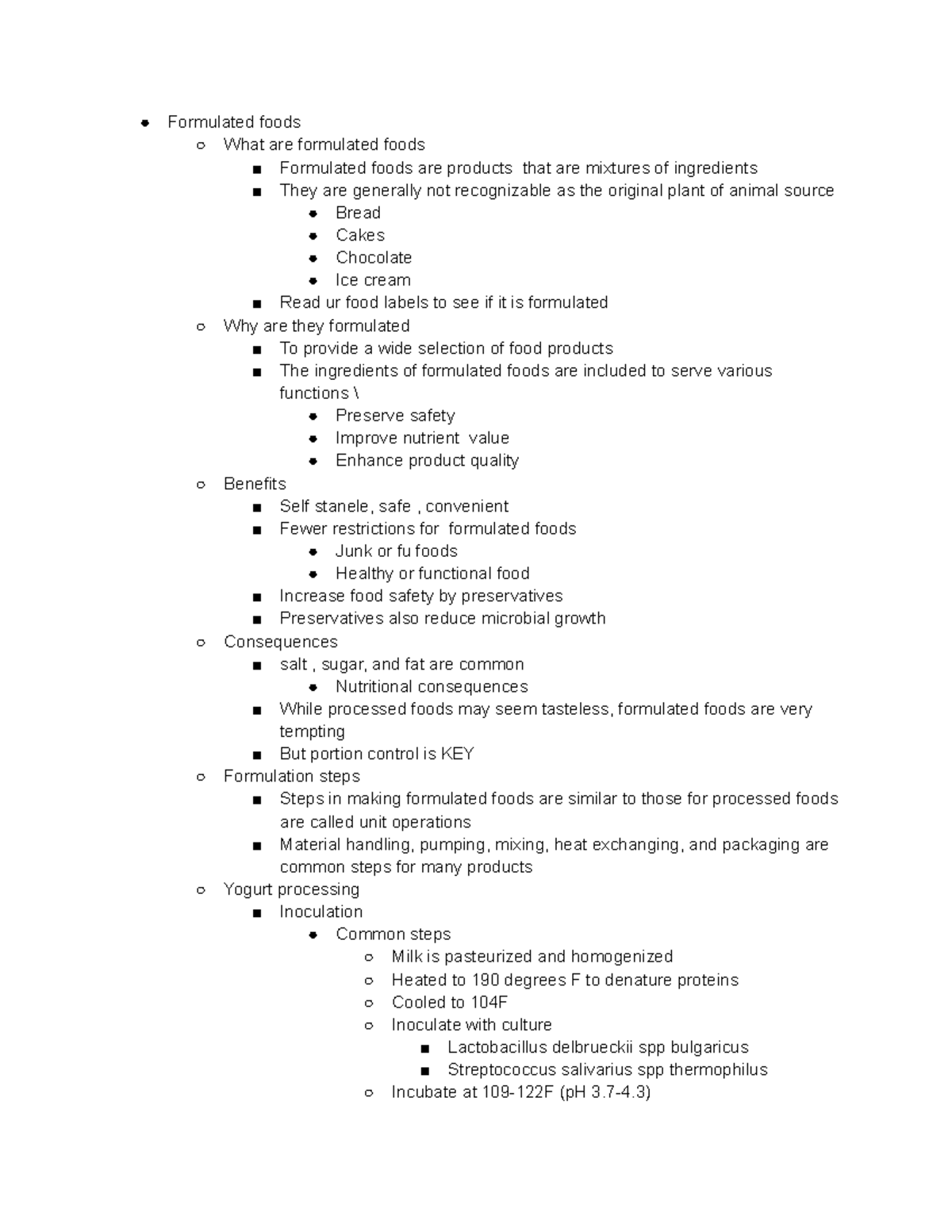 Untitled document-notes from 9/19 - Formulated foods What are ...