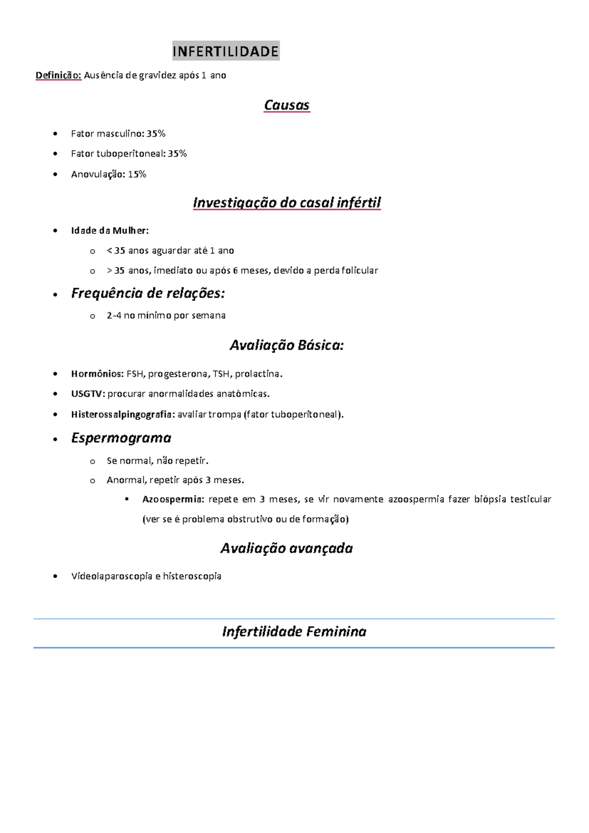 Infertilidade E SOP - INFERTILIDADE DefiniÁ„o: AusÍncia de gravidez ...