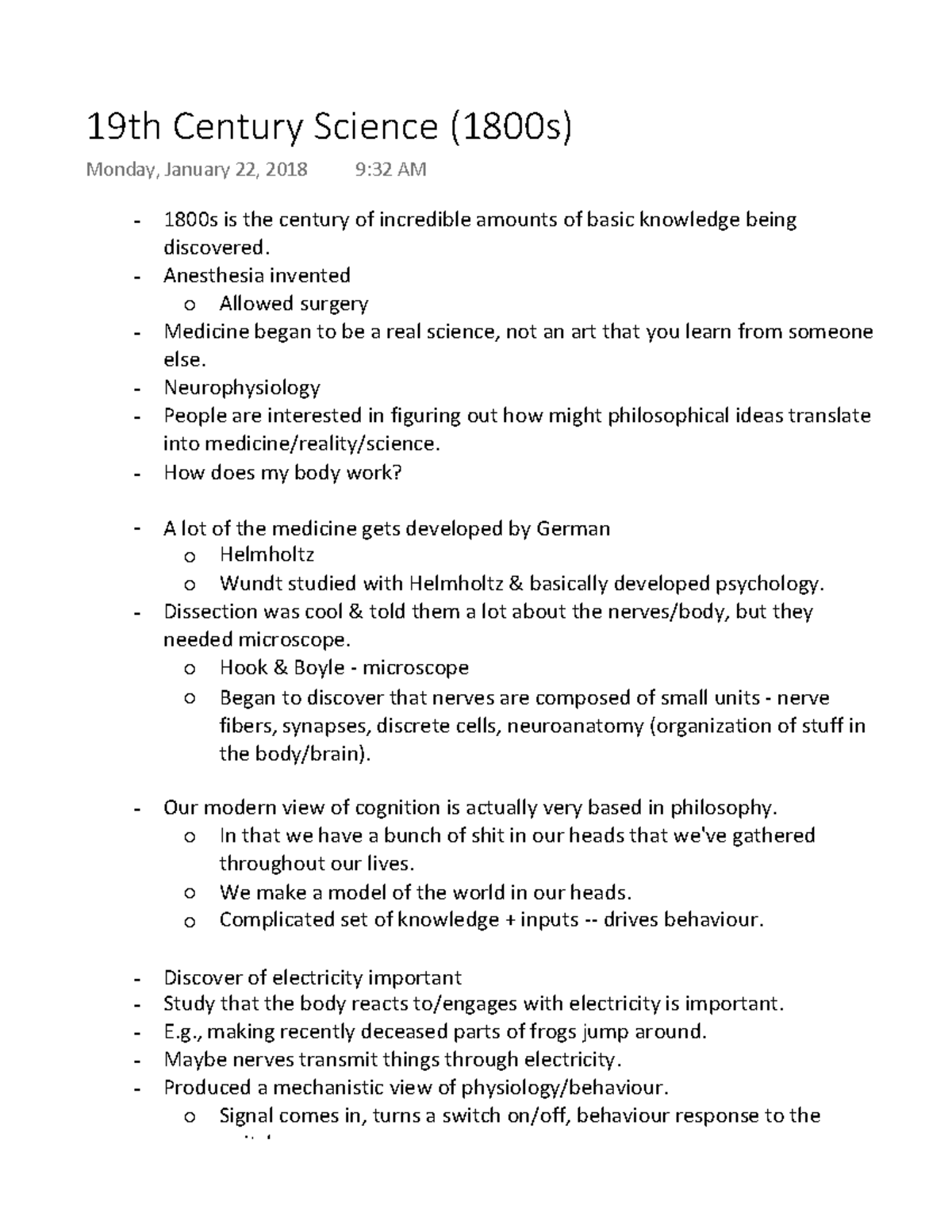 PNB 3HP3 - 19th Century Science (1800s) - 19th Century Science (1800s ...