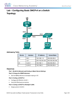 Ip Addressing and Subnetting Workbook - Student Version v2 0 - IP Addressing and IP Address ...
