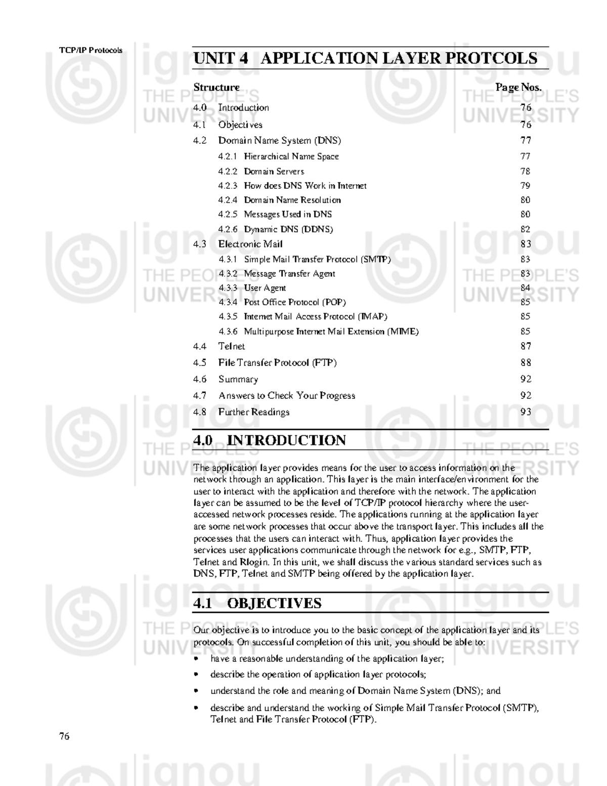 Unit-4 - This is the notes of computer network subject - TCP/IP ...