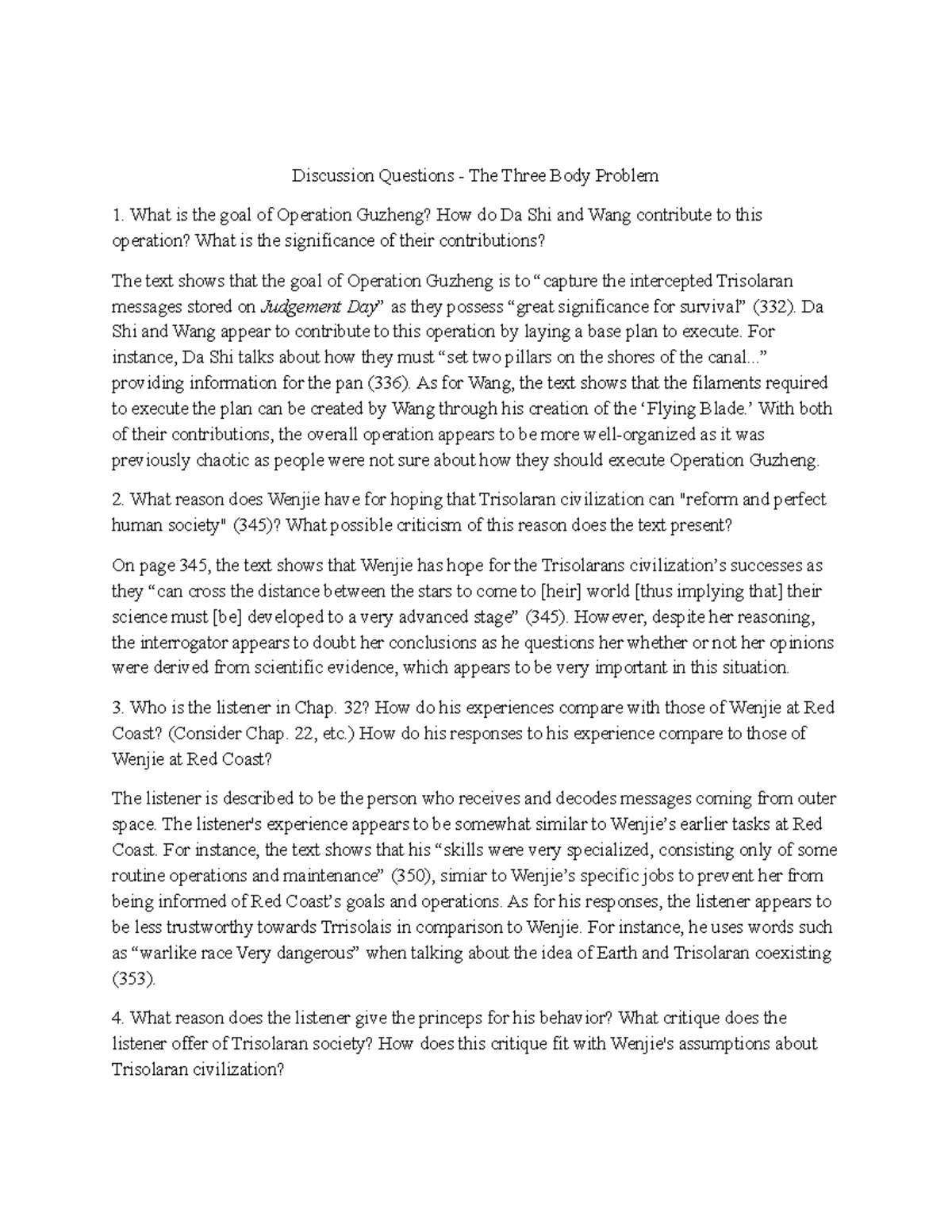 DQ - Three Body pt. 8 - Discussion Questions - The Three Body Problem ...