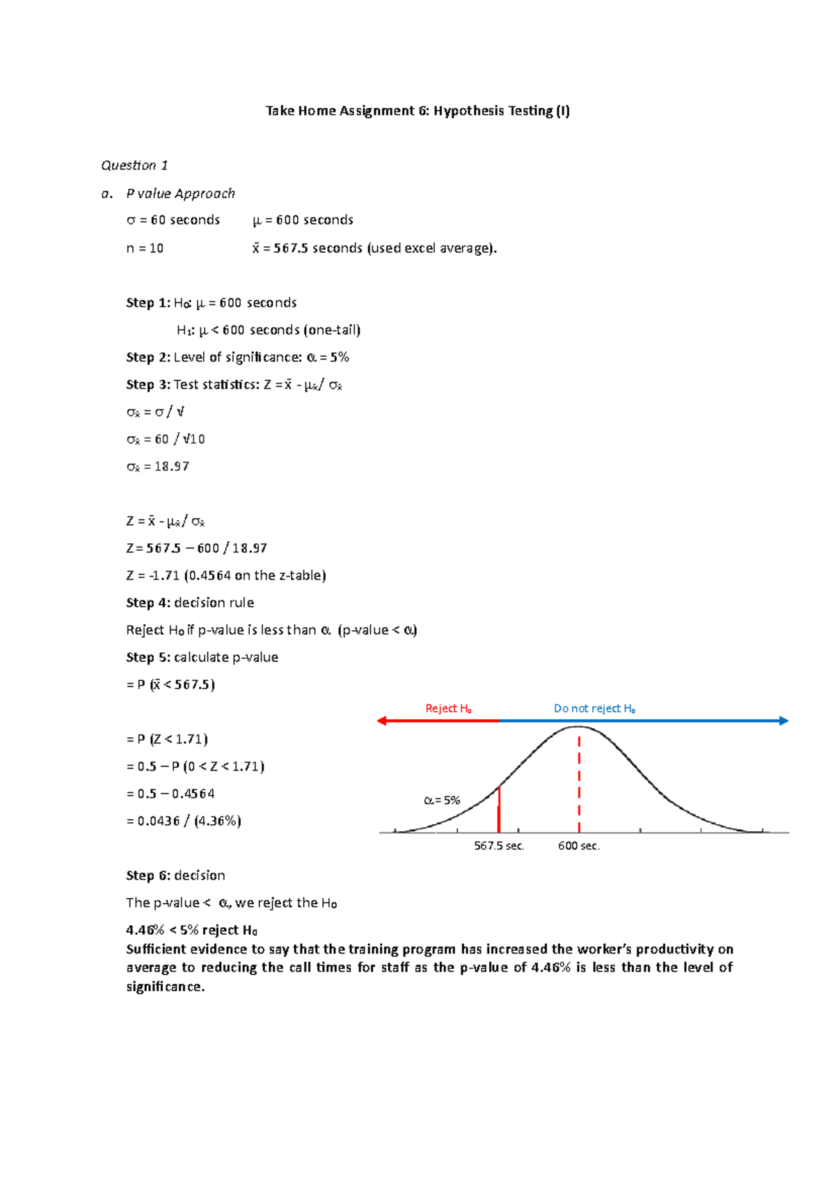Take Home Assignment 6 - A1 THA6 - Take Home Assignment 6: Hypothesis ...