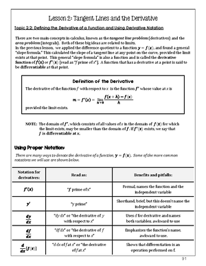 3.1-3.2 2 - AP Calculus AB Notes By Unit - Thomas Edison (February 11 ...