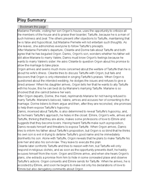 Classical Theater Cheat Sheet - Moliere - Name of Play (Original French ...