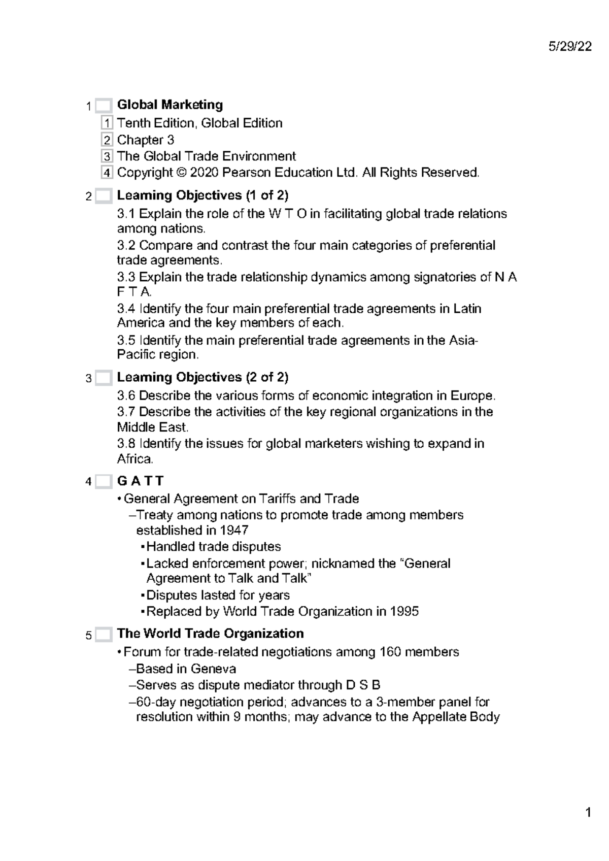 Chapter 3 Outline - Global Marketing Tenth Edition, Global Edition ...