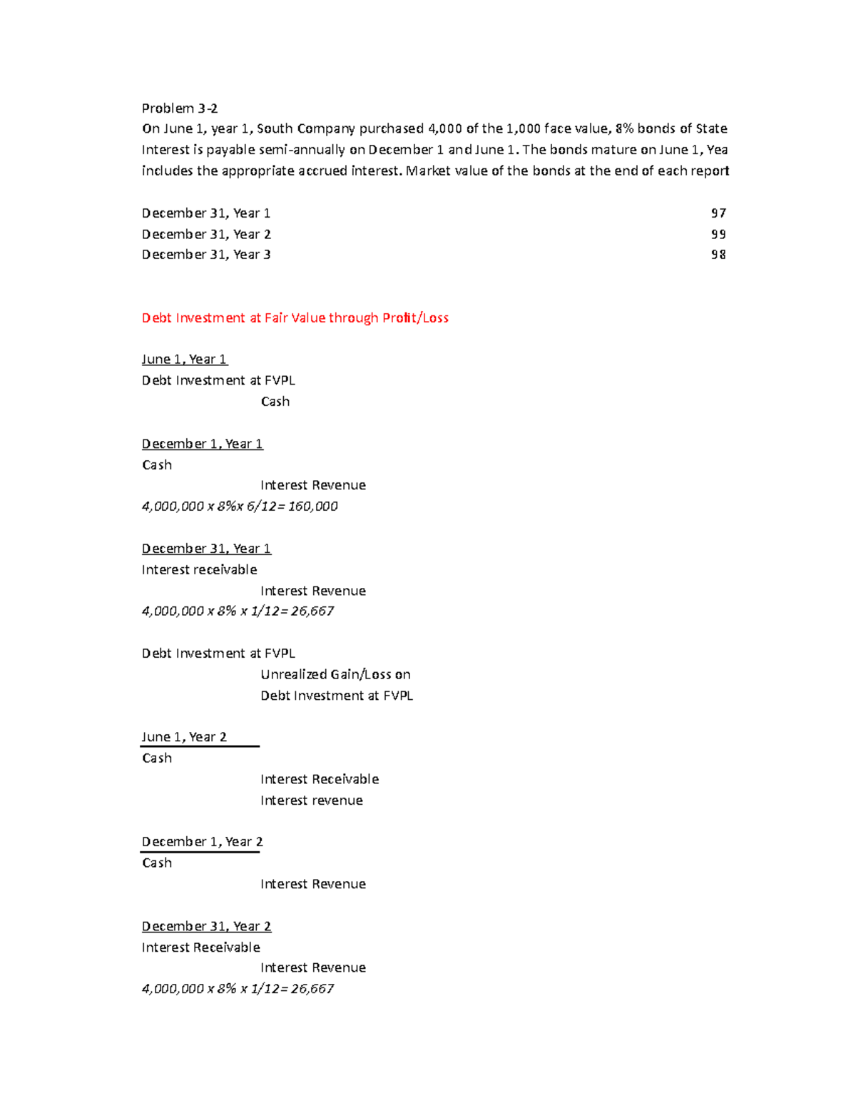 DEBT INVESTMENTS - Bachelor of Science in Accountancy - Studocu