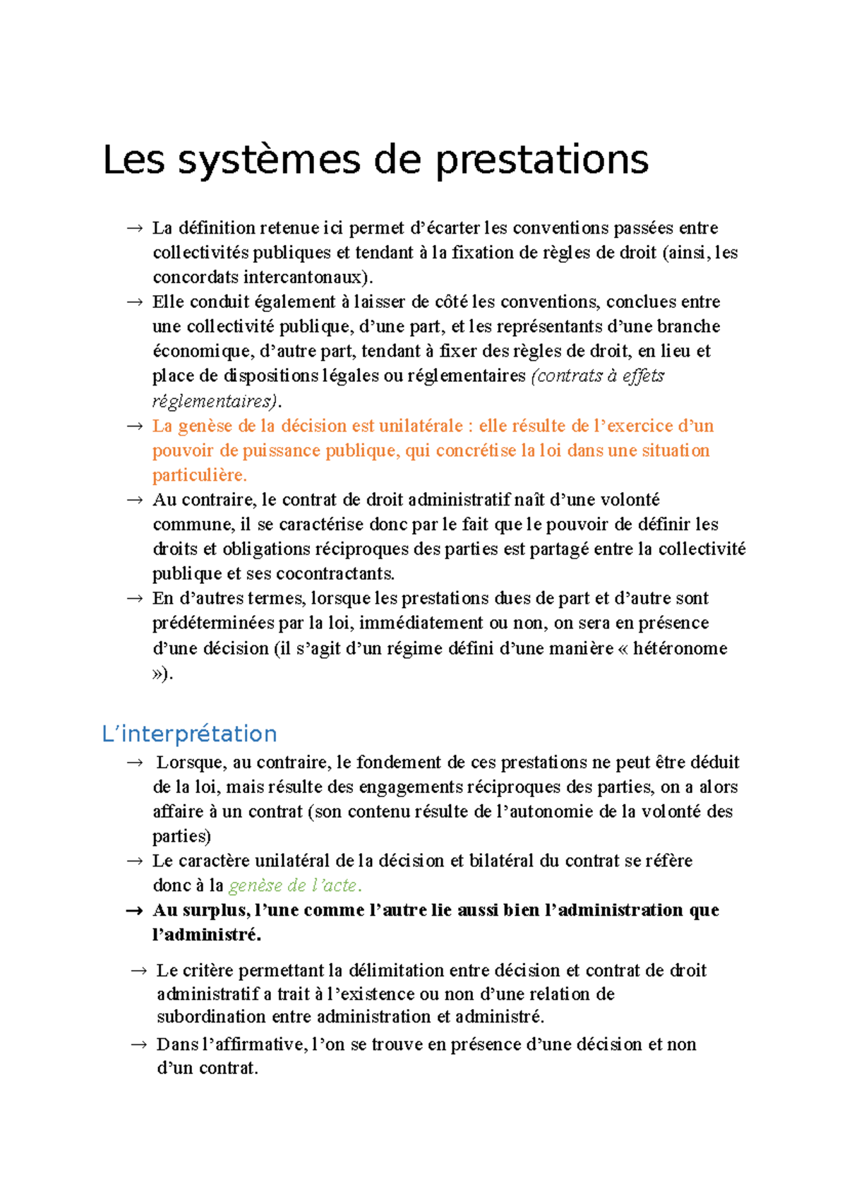 Les systèmes de prestations - Les systèmes de prestations La définition ...