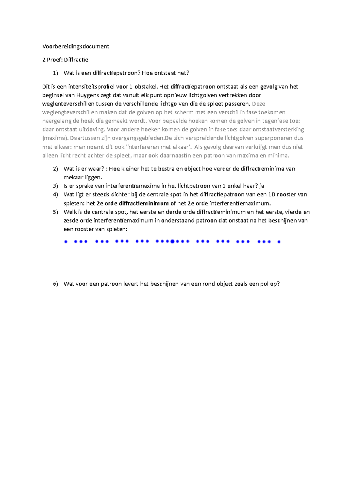 Voorbereidingsdocument diffractie diffrac - Voorbereidingsdocument 2 ...