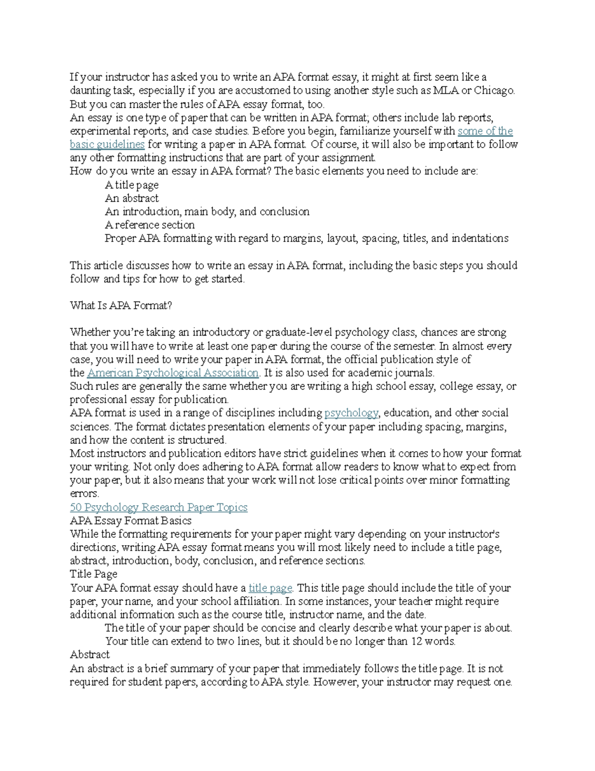 Article - Writing Persuasive Essay - If your instructor has asked you ...