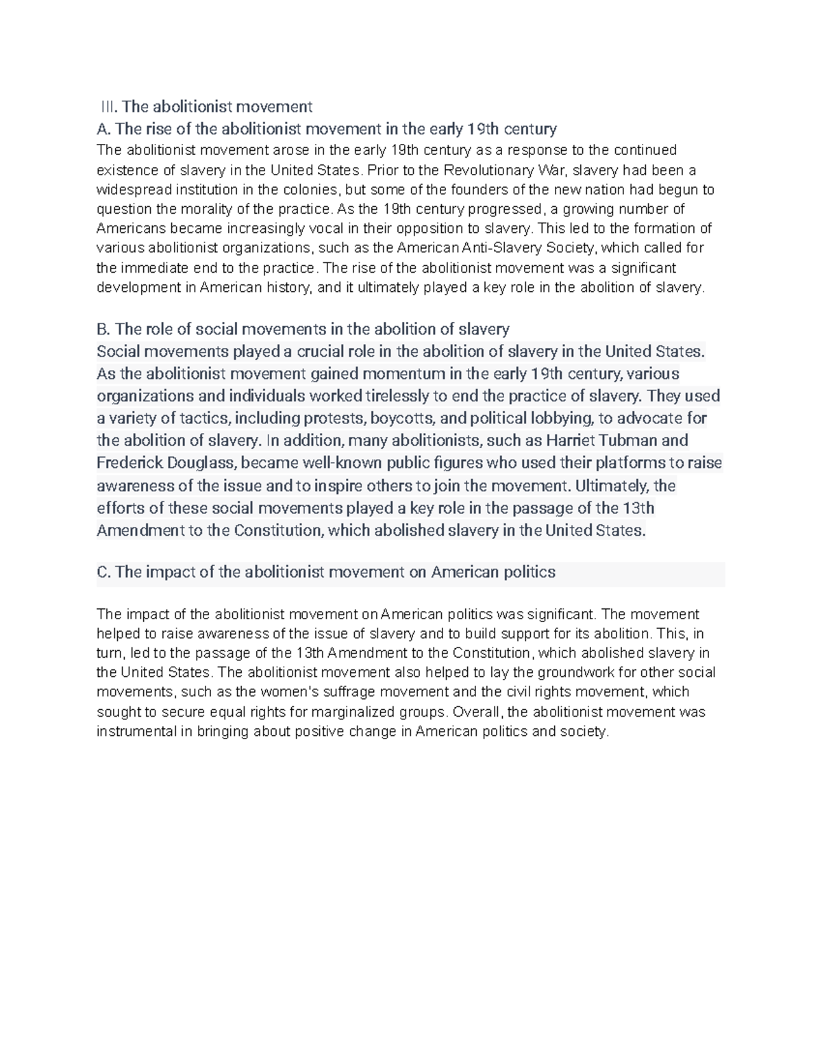 History of social movements in the United States pt 3 - III. The ...