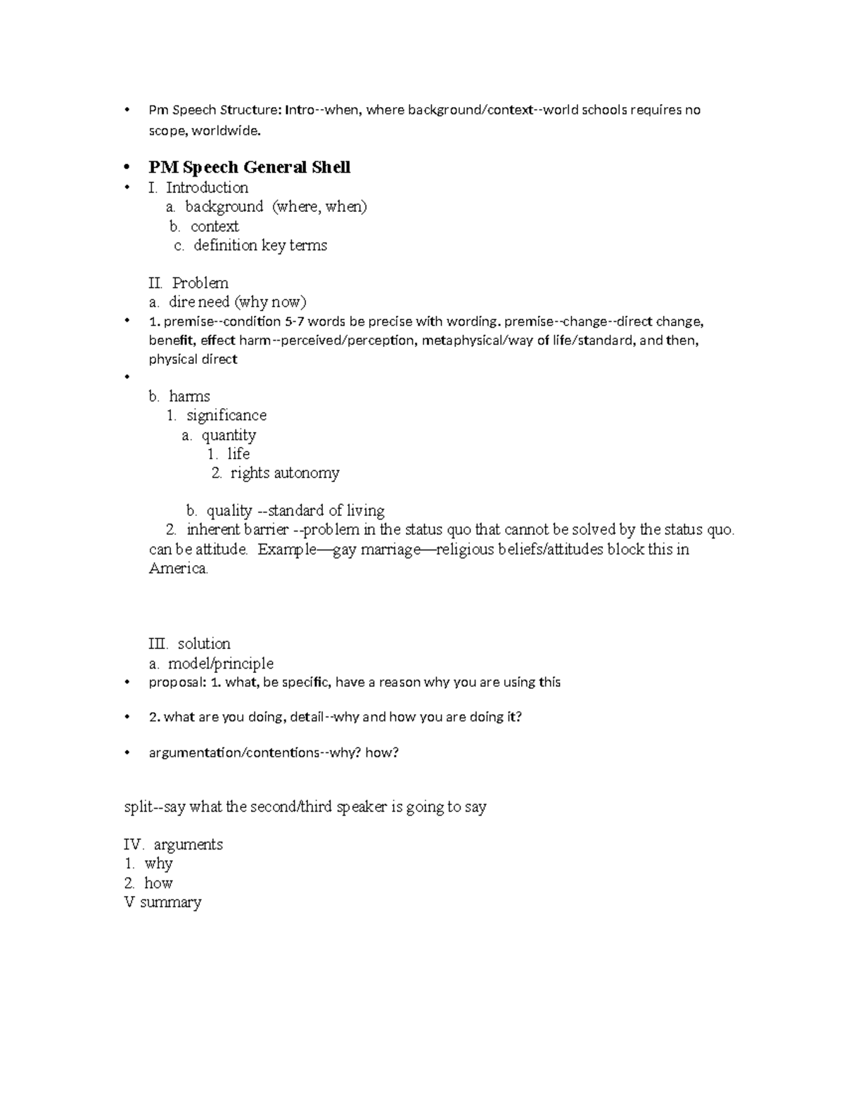 Prime Minister Structure of Speech - • Pm Speech Structure: Intro-when ...