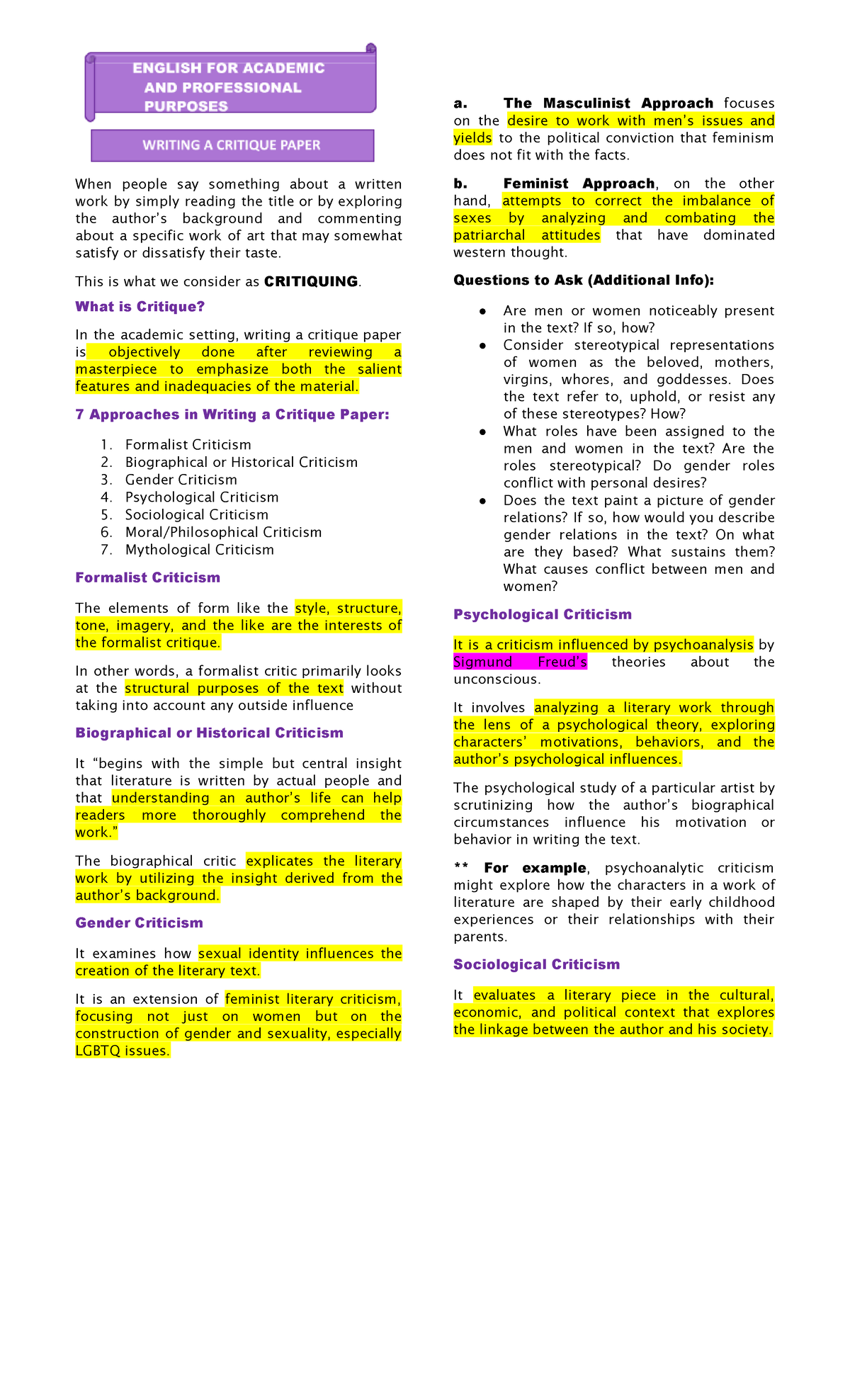 EAPP-4THQ- Transes - 4th quarter reviewer - When people say something ...