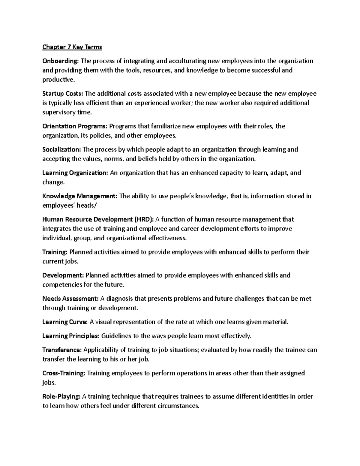 Chapter 7 Key Terms Summary Fundamentals Of Human Resource Management chapter-7-key-terms-summary-fundamentals-of-human-resource-management