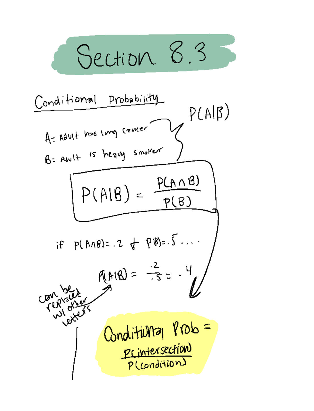Section 8.3 Conditional Probability and Interdependence - Section 8 ...