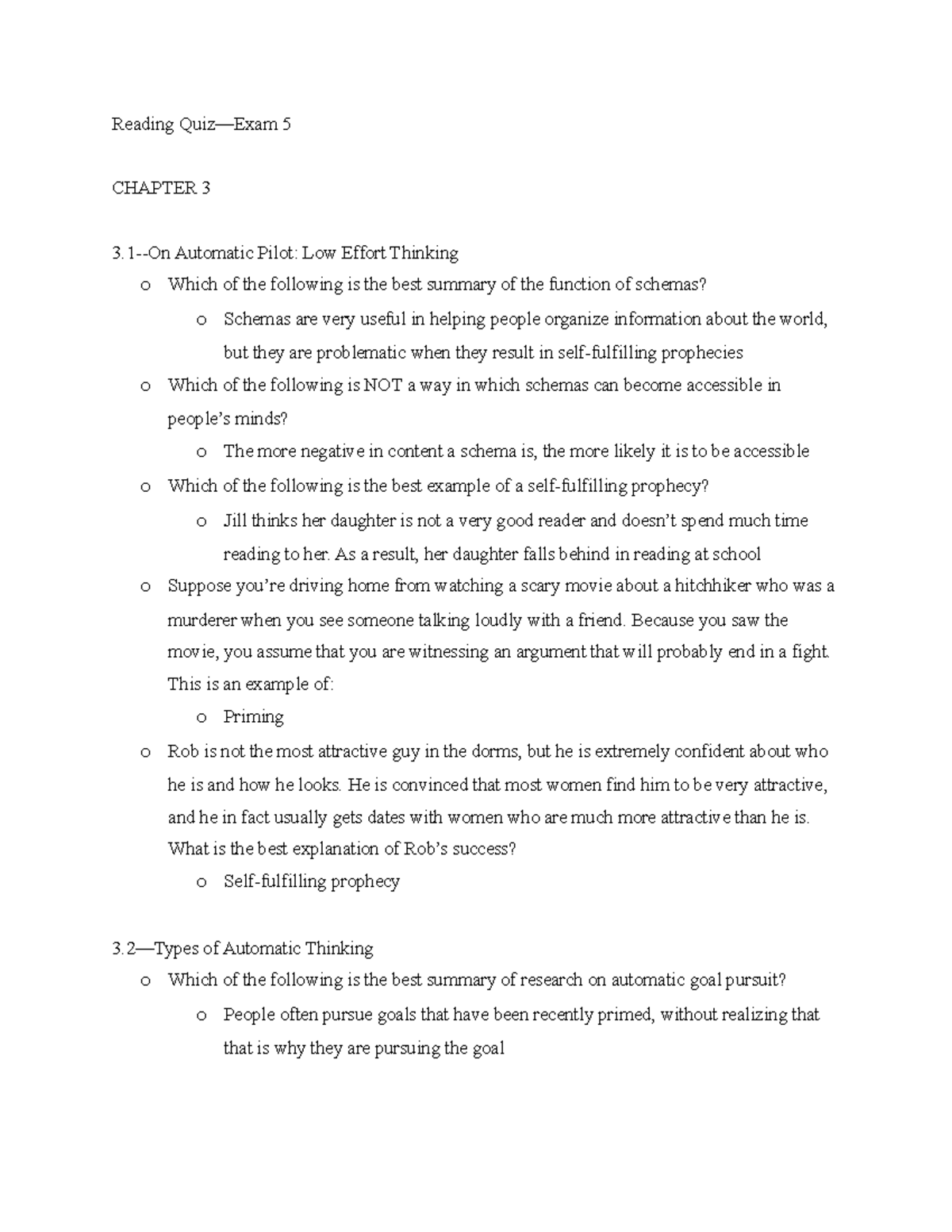 Chapter 3 Reading Quizzes - Reading Quiz—Exam 5 CHAPTER 3 3-On ...