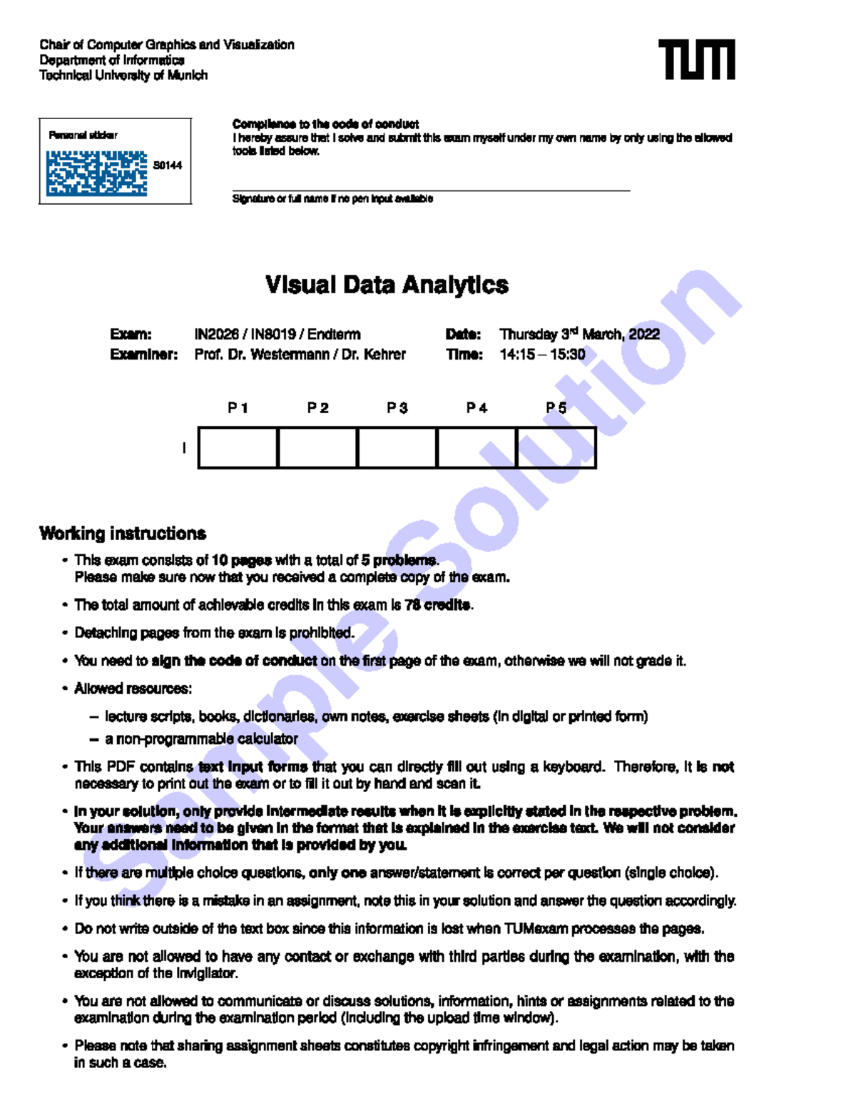 Exam 2022.03.03 Solution - Visual Data Analytics - Studocu