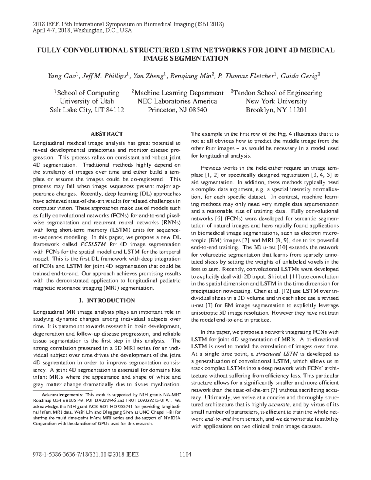 2018 convolution with LSTM - FULLY CONVOLUTIONAL STRUCTURED LSTM ...
