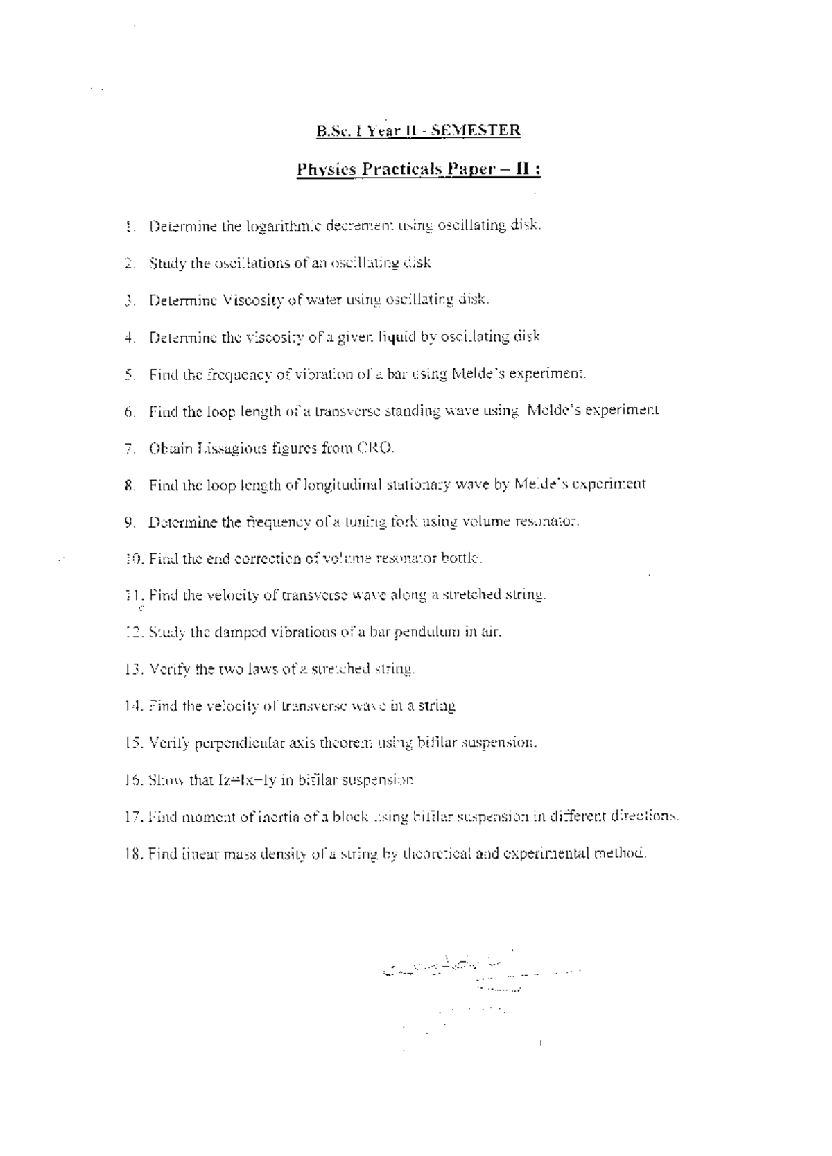 B.Sc Practical II-SEM - b.sc - Studocu
