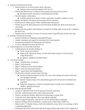 Sped 200 Chapter 2 Notes - The Process of Special Education Prereferral ...