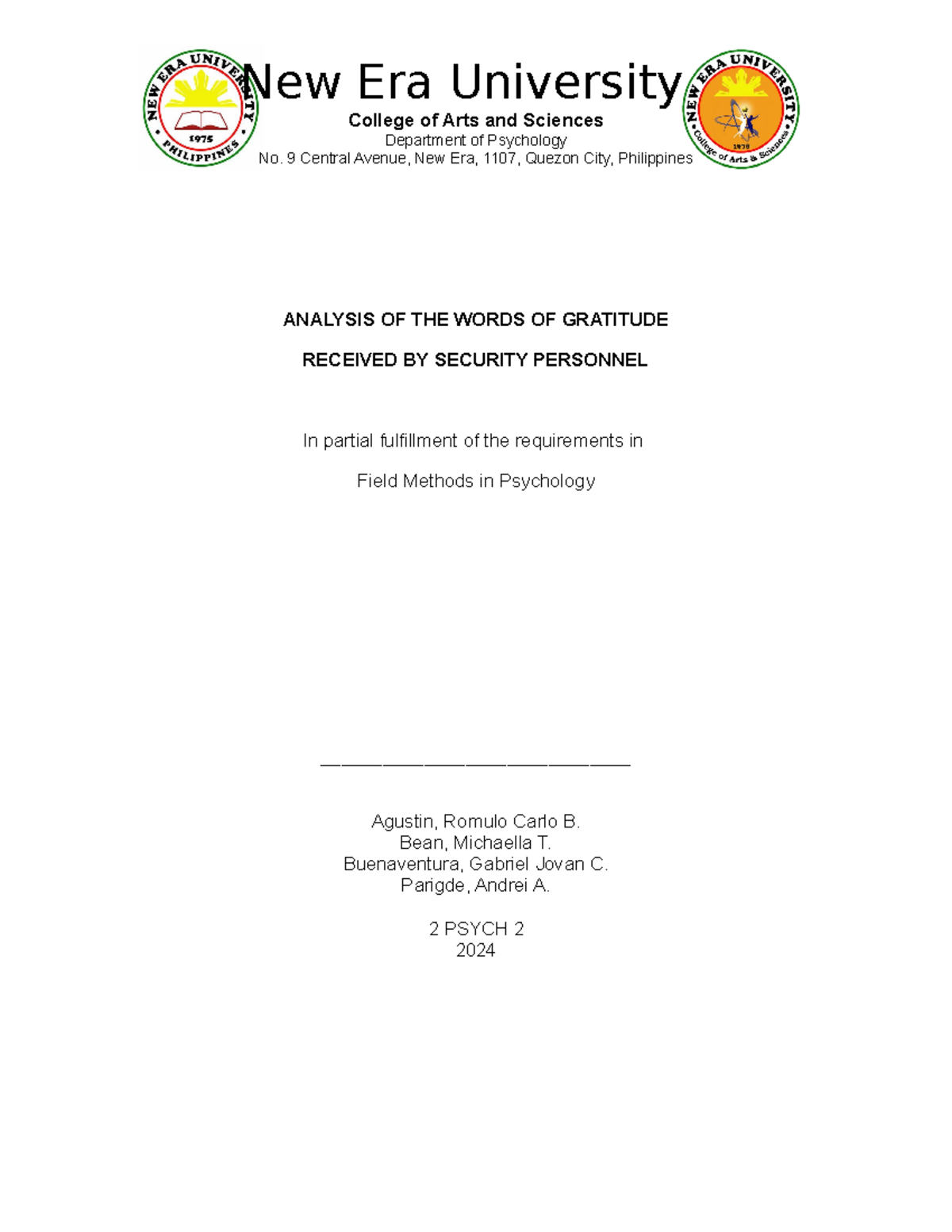 Fm-paper [validated] - College of Arts and Sciences Department of ...