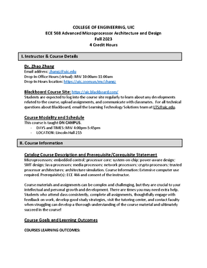ECE 568 - Advanced Microprocessor Architecture And Design - Homework 1 Solution - Part a) In ...