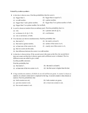 Mv assignment 3 - Probability methods for engineers - Studocu