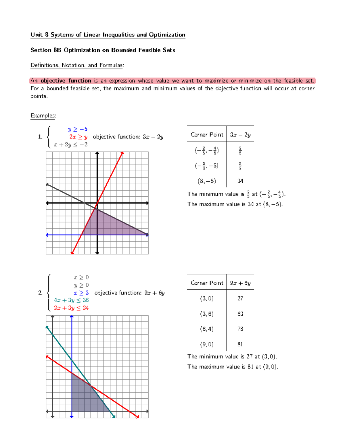 7 Notes part 2 - 7.2 - Unit 8 Systems of Linear Inequalities and ...
