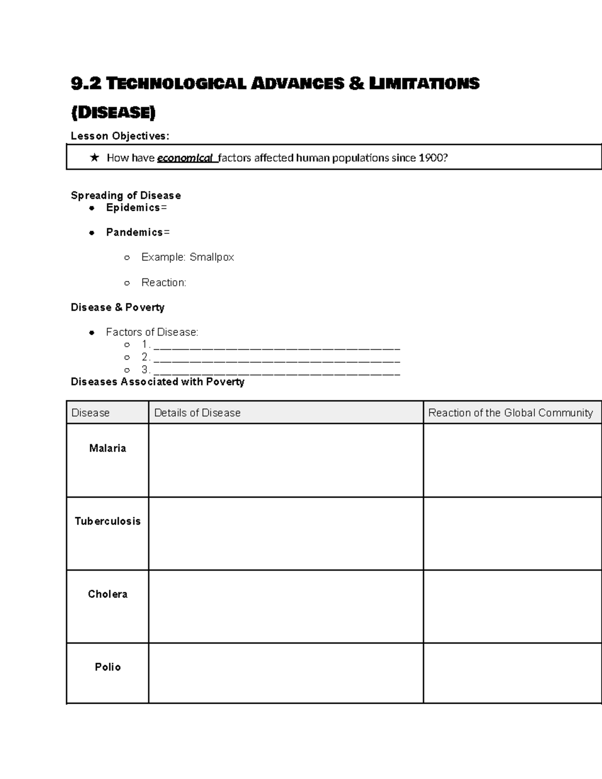 - 4 18 24 APWH Outline Document Globalization Unit 9 - 9 Technological ...