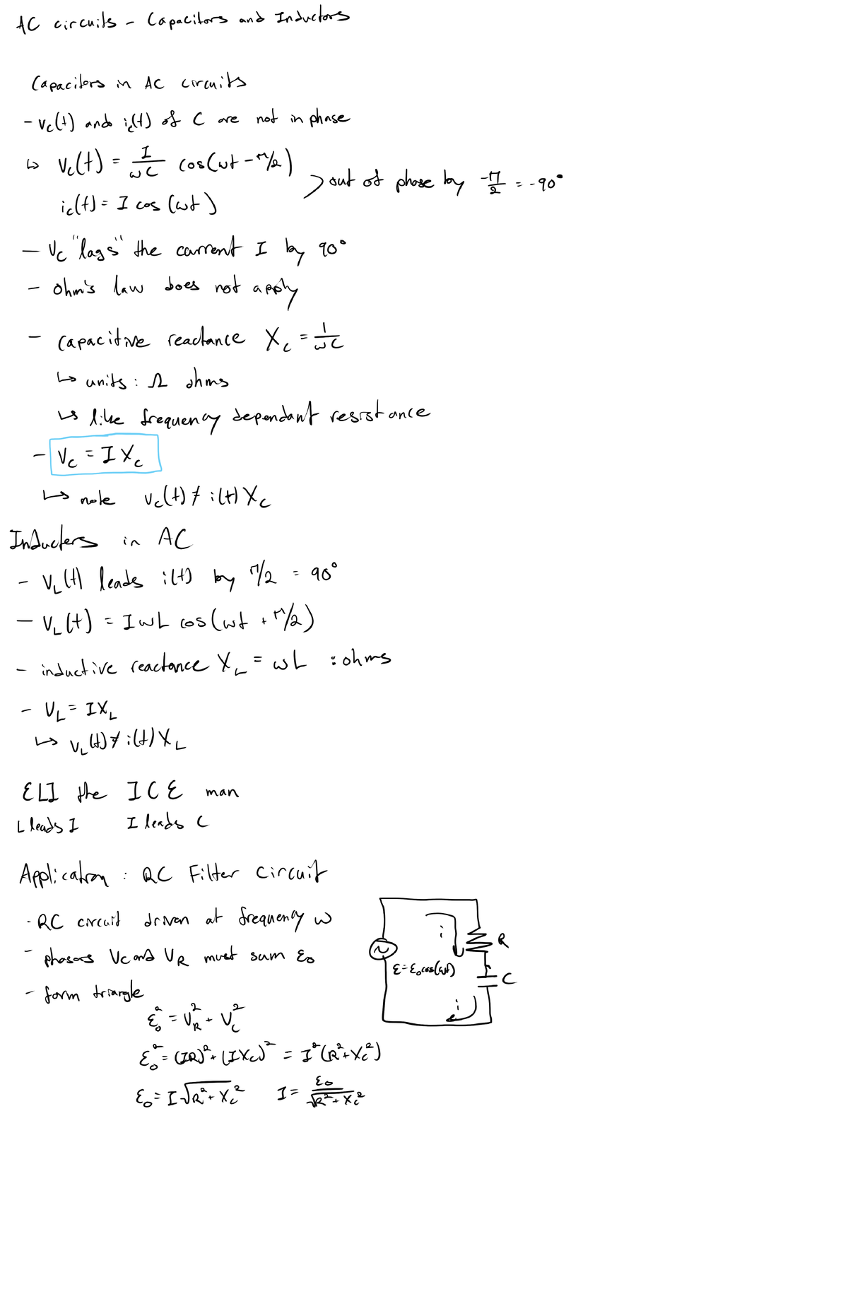 Ac Circuits Cap Induct - AC circuits Capacitors and Inductors ...