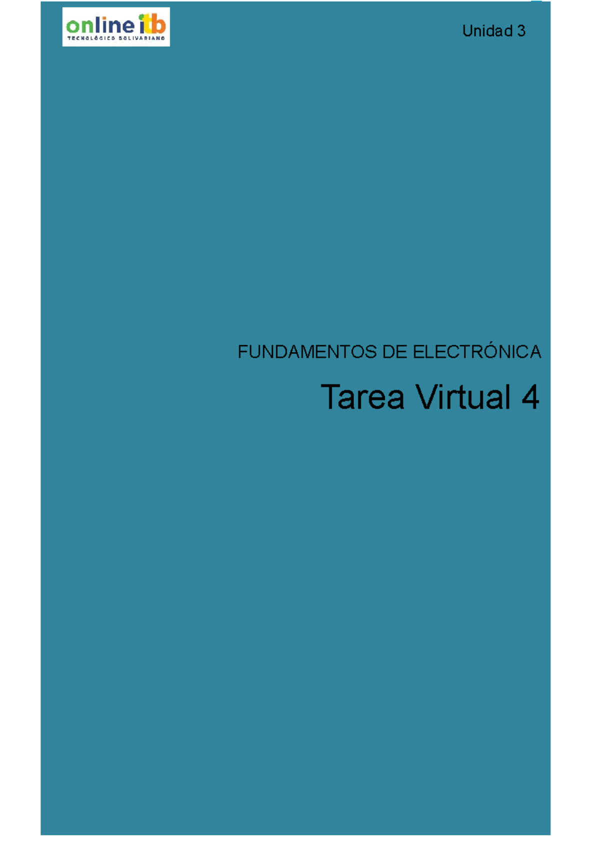4 Explicación de código - Unidad 3 FUNDAMENTOS DE ELECTRÓNICA Tarea Virtual 4 Online ITB Recurso ...