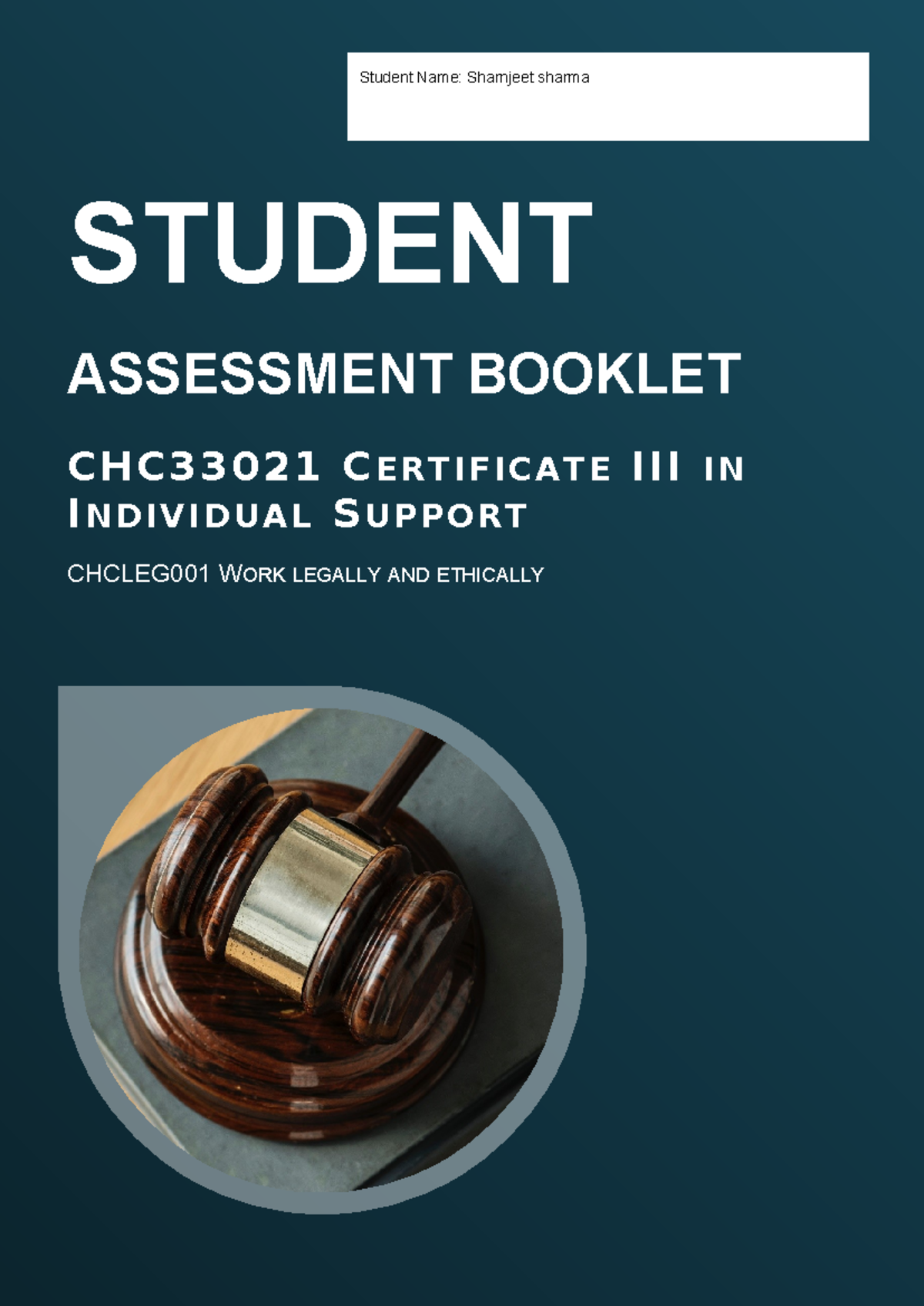 work with diverse people part 2 - STUDENT ASSESSMENT BOOKLET CHC33021 ...