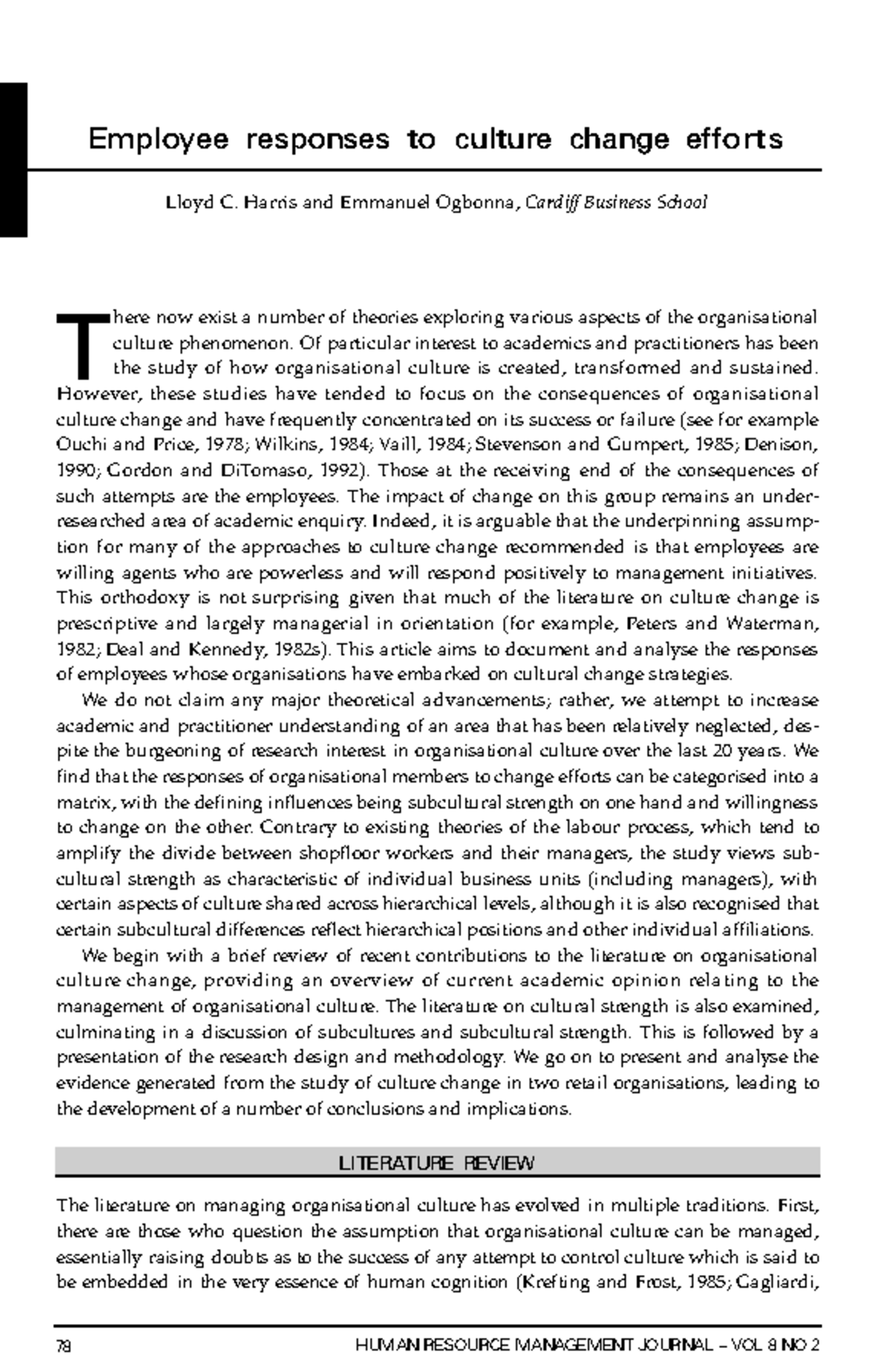 Harris Ogbonna 2006 - bjkl - T here now exist a number of theories ...