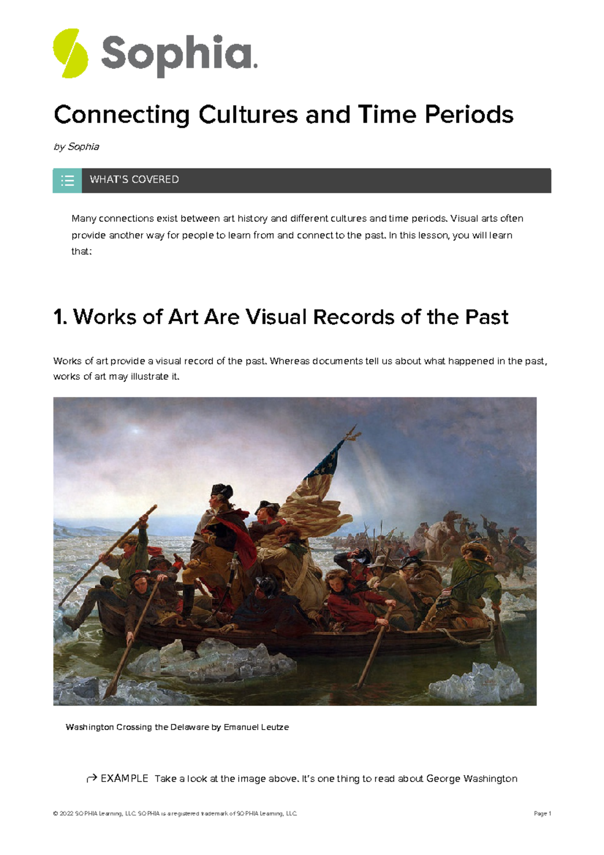 Connecting cultures and time periods 2 - Connecting Cultures and Time ...