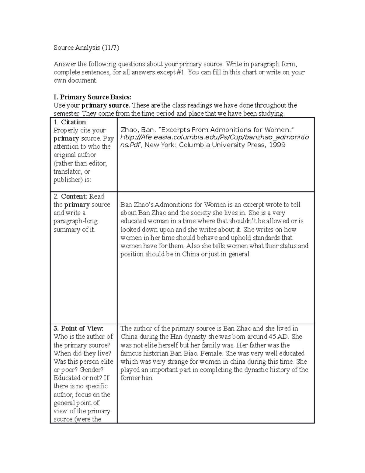 Part 2 source analysis for paper - Source Analysis Answer the following ...